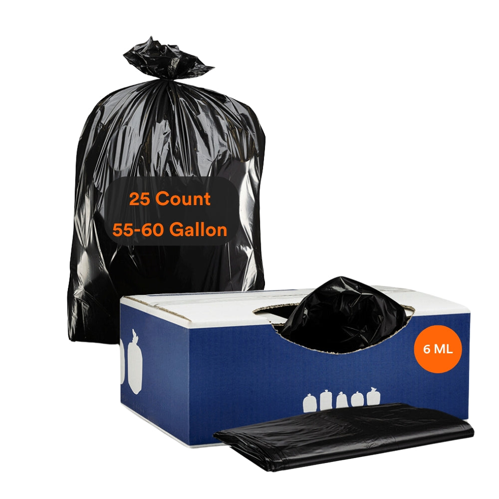Contractor Bags,55 Gallon, 6 Mil, Black | C55602BK | Plasticplace ...