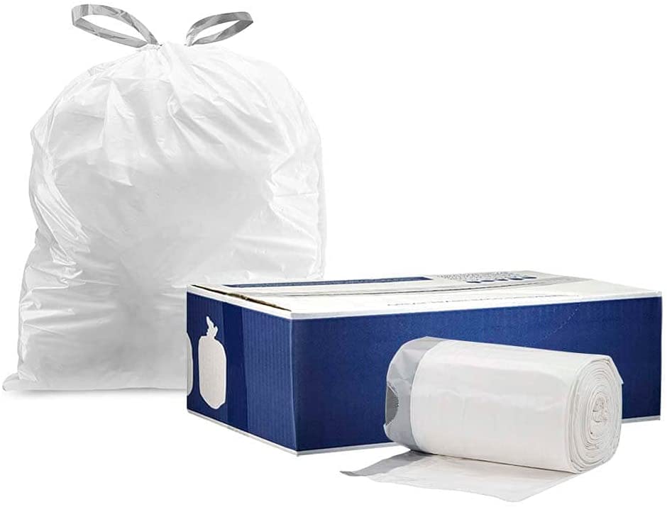 4 gallon drawstring trash bags | W4DSWHLV | Plasticplace – Plasticplace ...