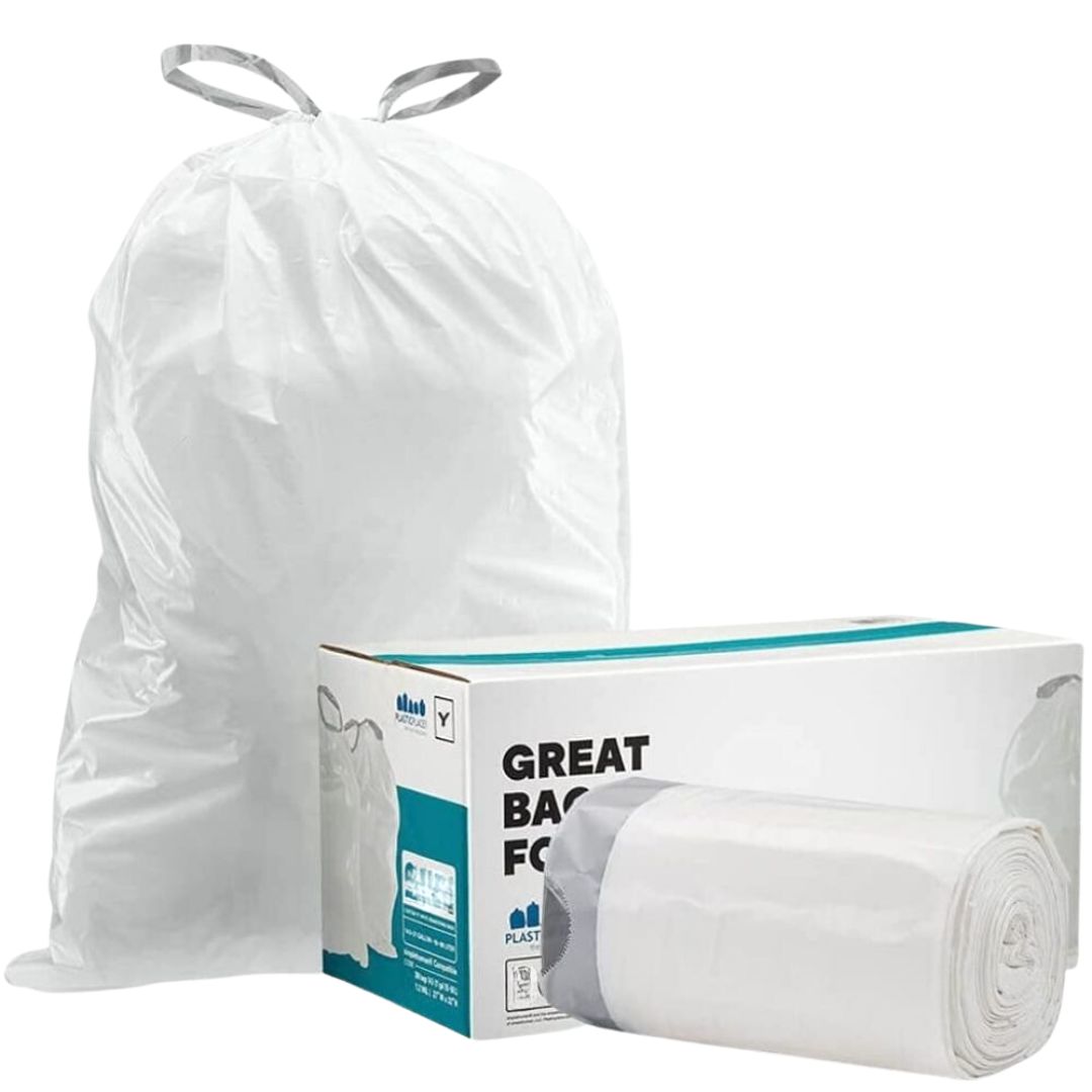 30.4 Gallon Drawstring Bags | TRA345WH | Plasticplace – Plasticplace ...