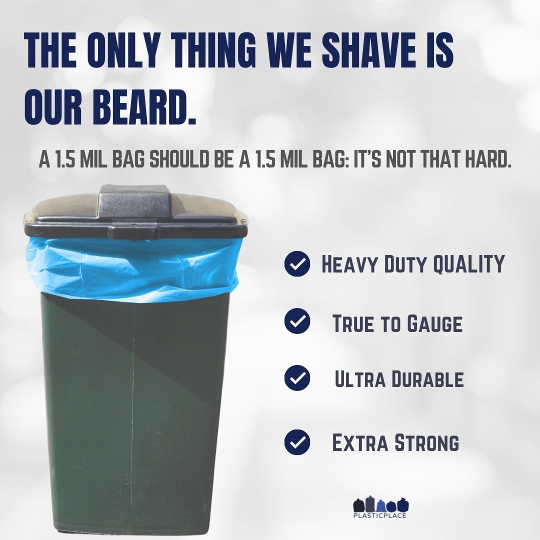 Blue Recycling Bags, Blue Trash Bags & Blue Garbage Bags | R95152BLU ...